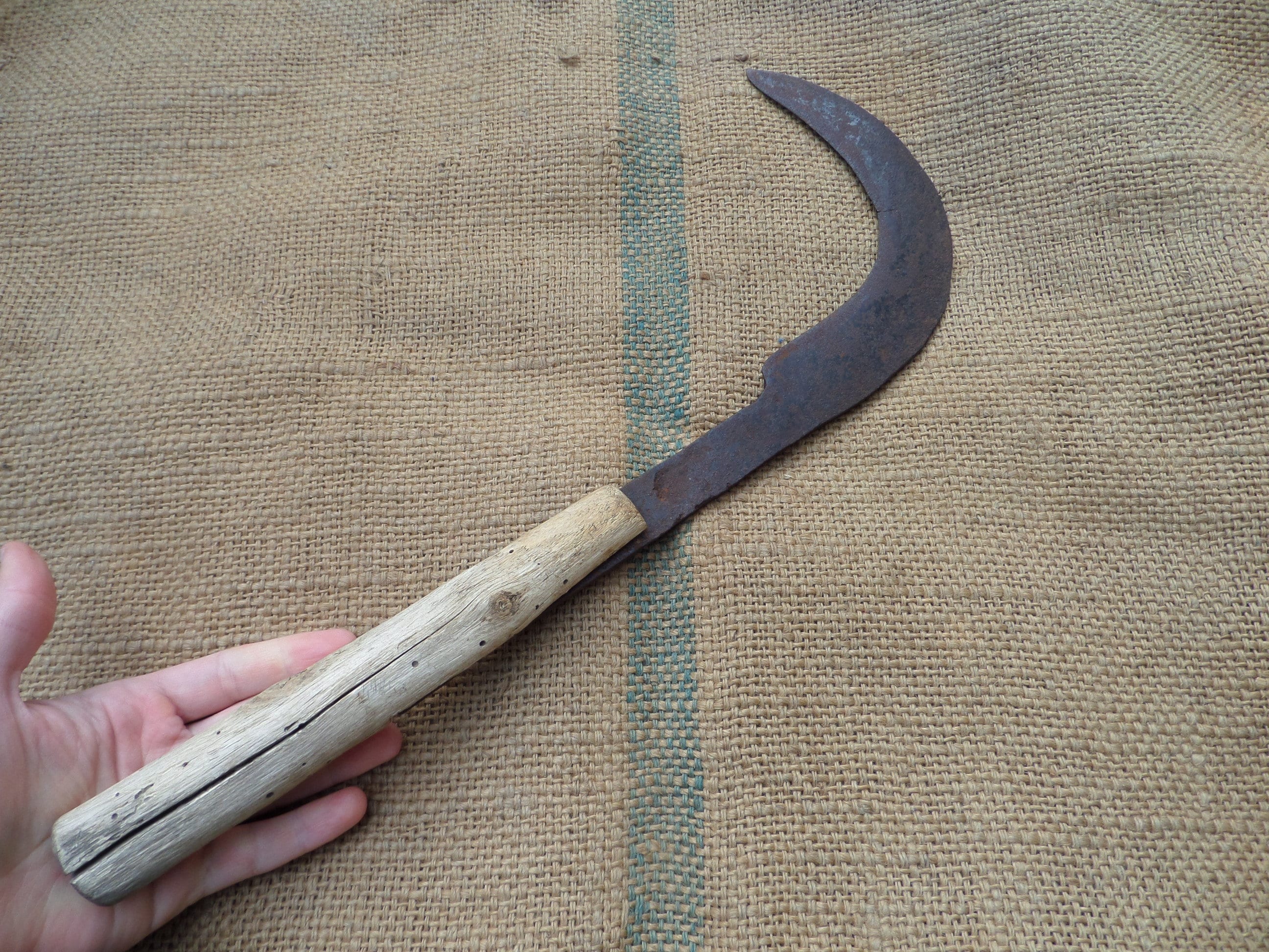 Vintage Antique Billhook Falx Axe Weapon Hand Made Forged - Etsy