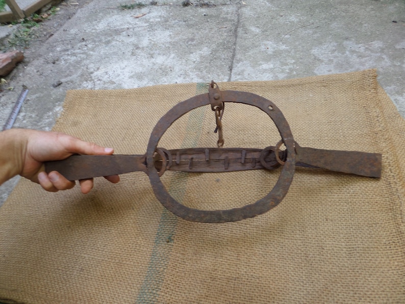 Antique Vintage Animal Trap Wrought Iron Blacksmith Hand Forged - Etsy