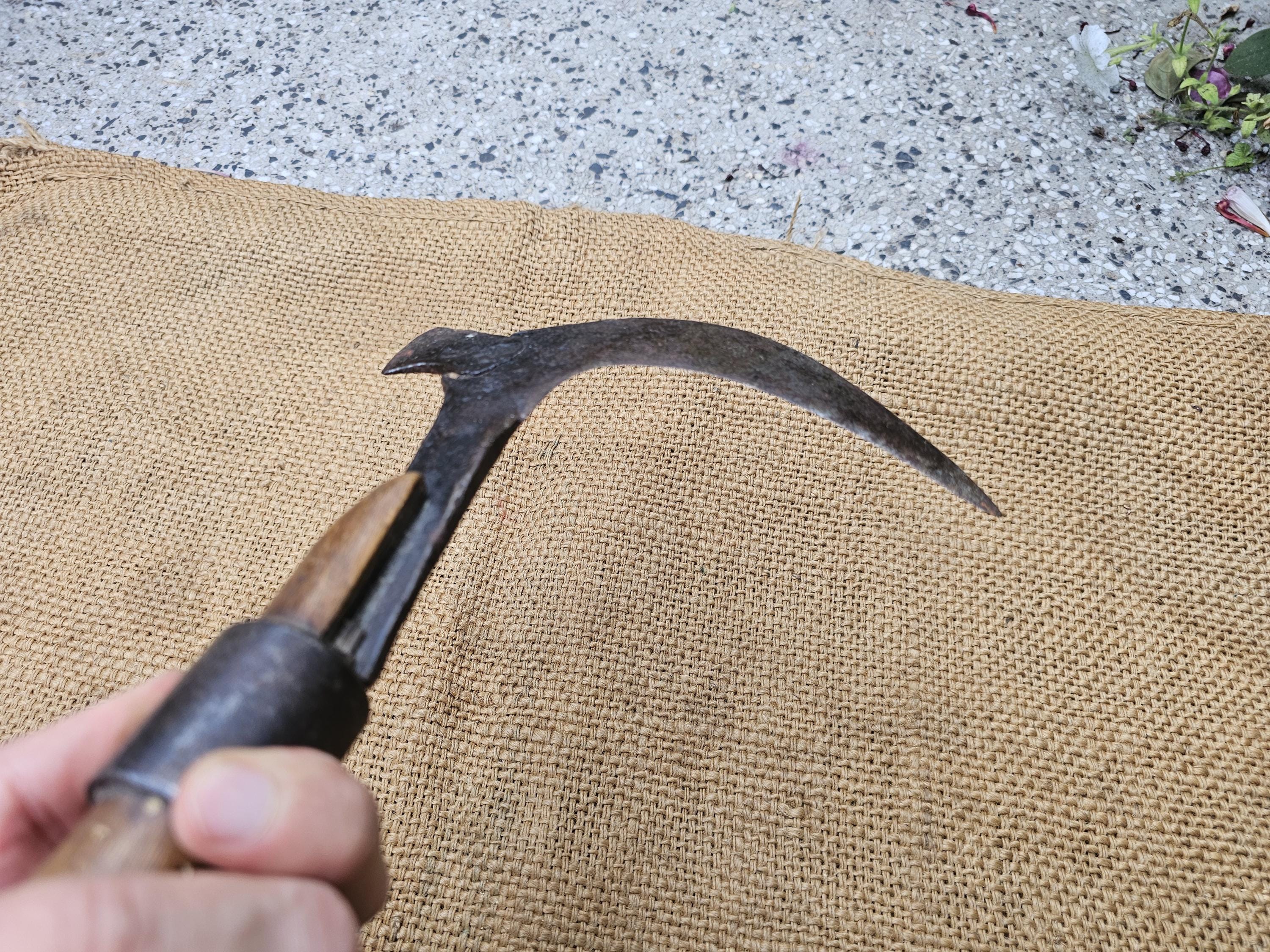 Small Antique Billhook Hand Forged Vintage Tool Axe Faschineknife - Etsy