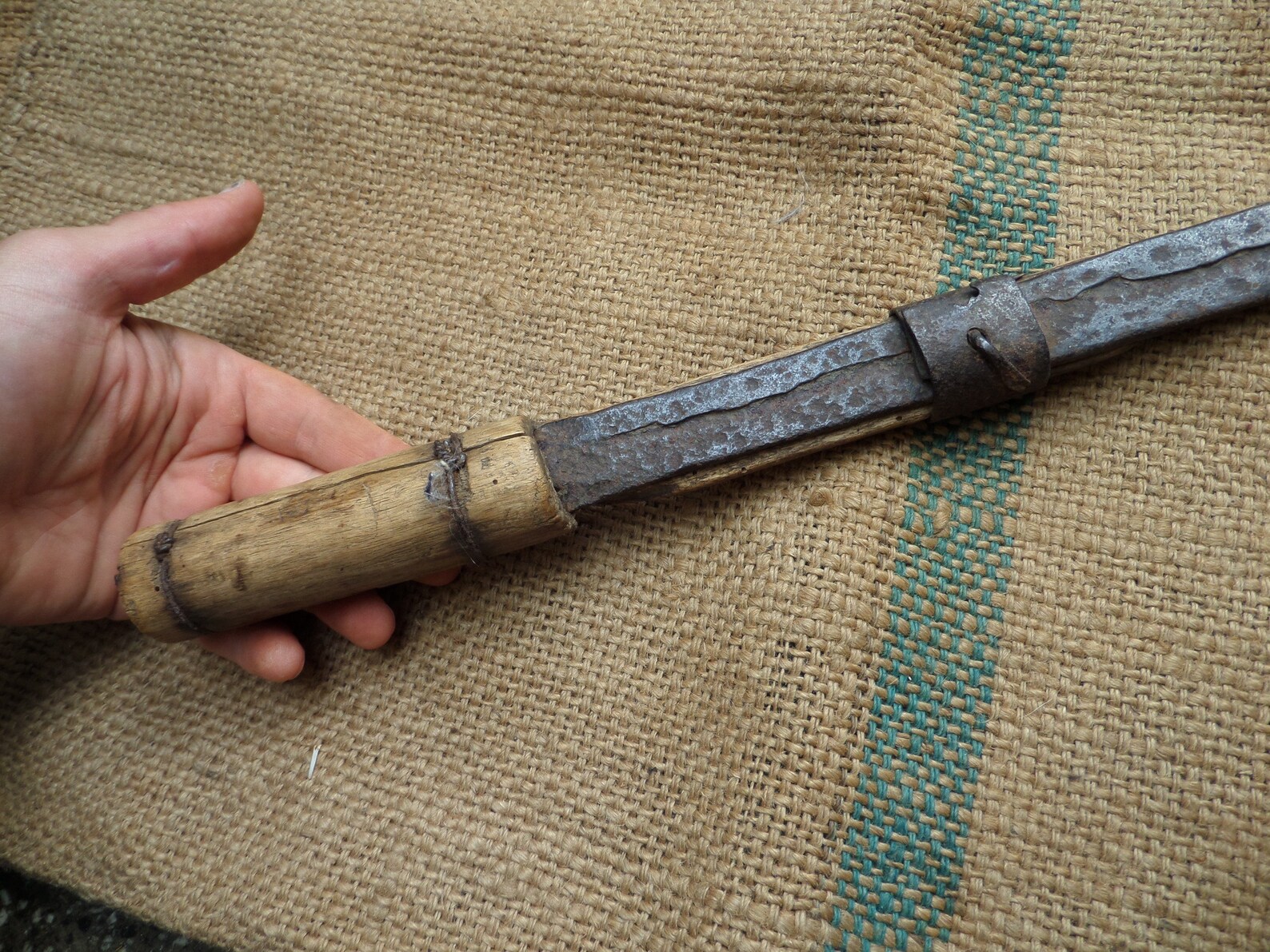 Vintage Antique Billhook Falx Axe Weapon Hand Made Forged Wrought Iron ...