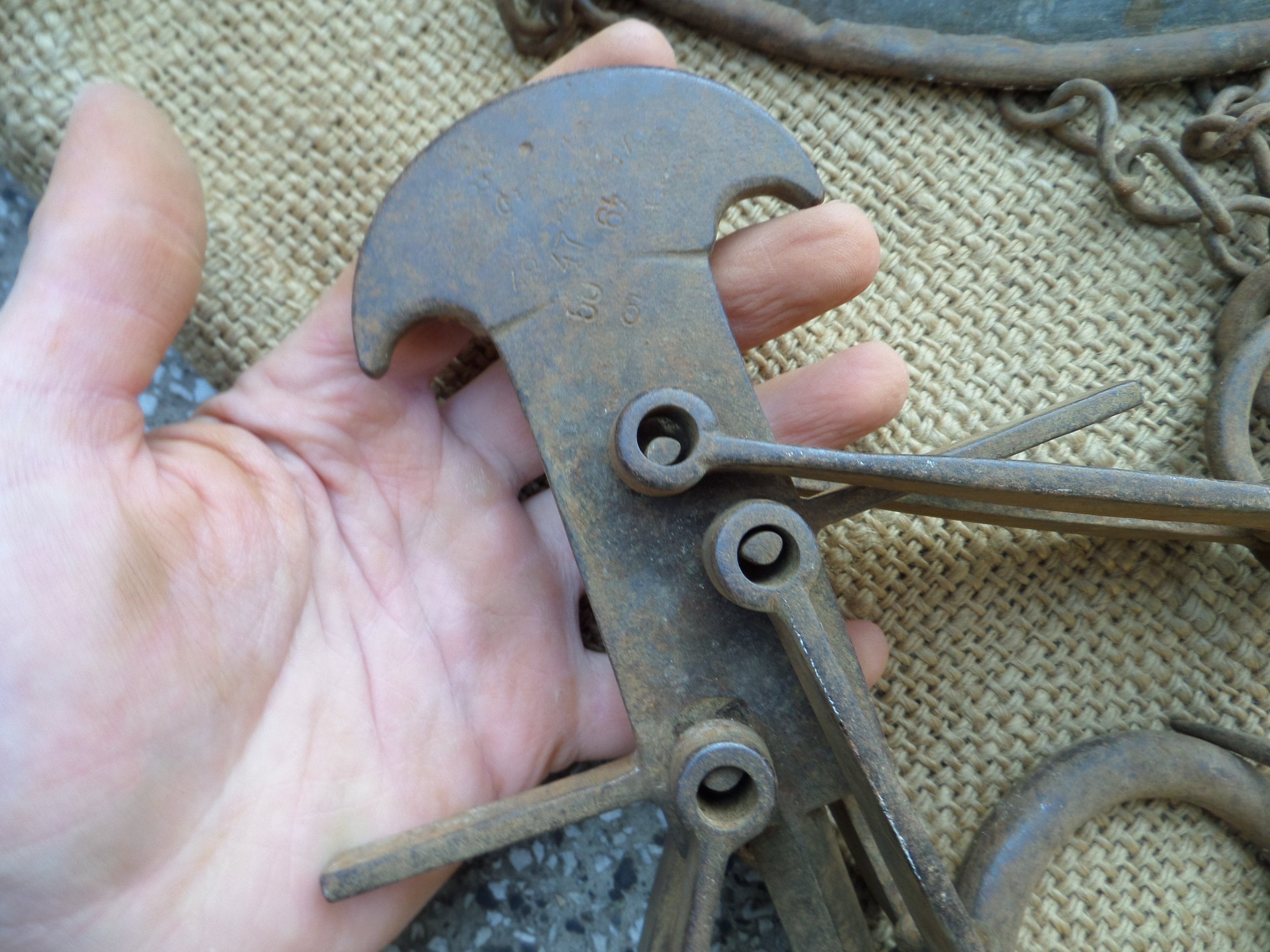 Vintage Steelyard Balance Scale - Etsy