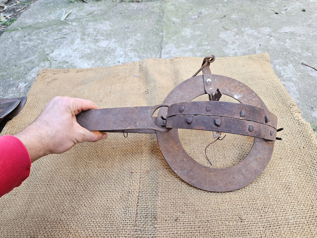 Antique Vintage Animal Trap Wrought Iron Blacksmith Hand Forged - Etsy