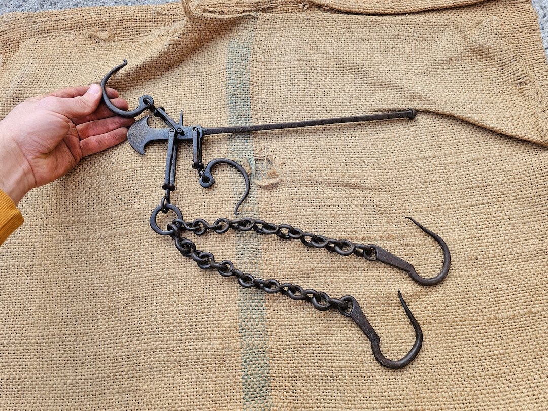 Small Hand Forged Steelyard Ballance Scale Antique Ottoman Empire ...