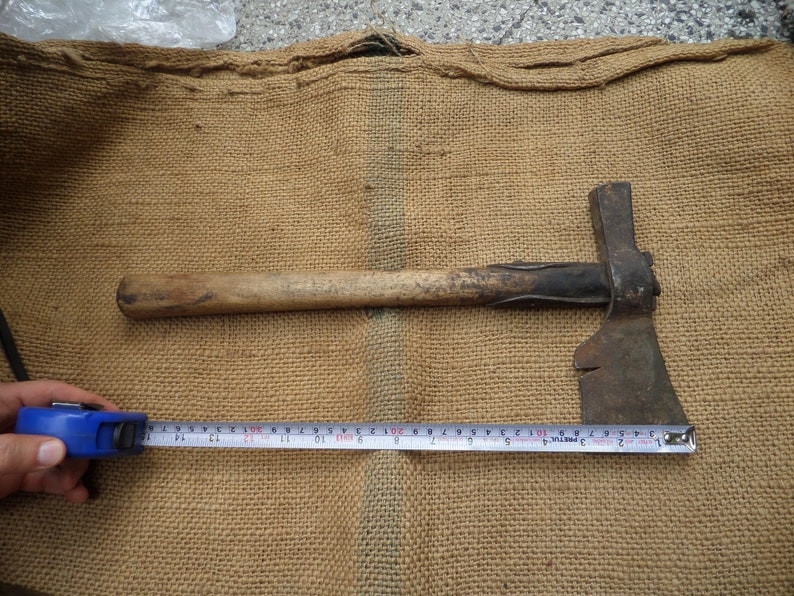 Small Engineer Axe Hatchet Hammer Military Vintage Antique Camping ...