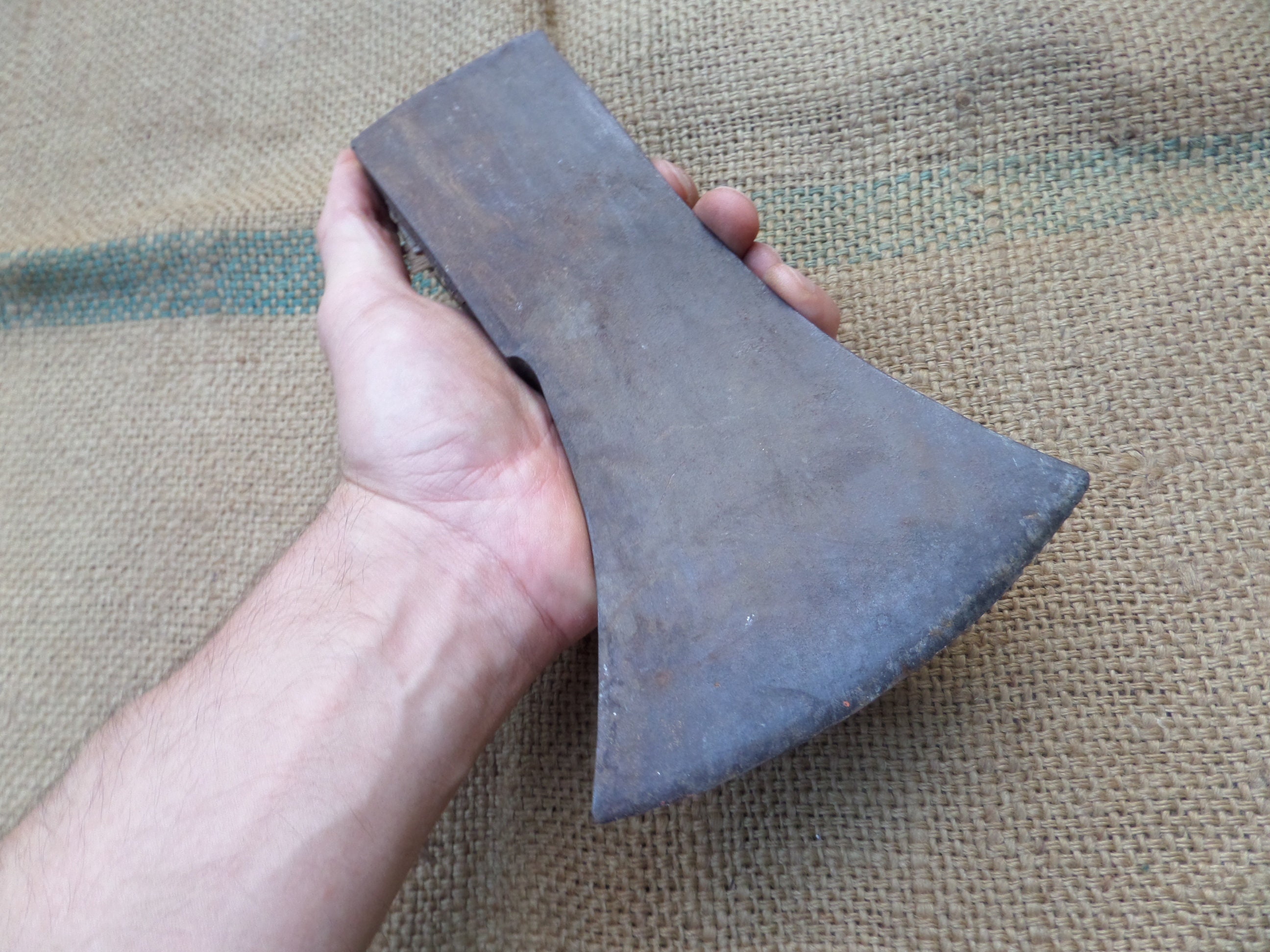 Large Vintage Axe Head German Hatchet Splitting Felling Logging Antique ...