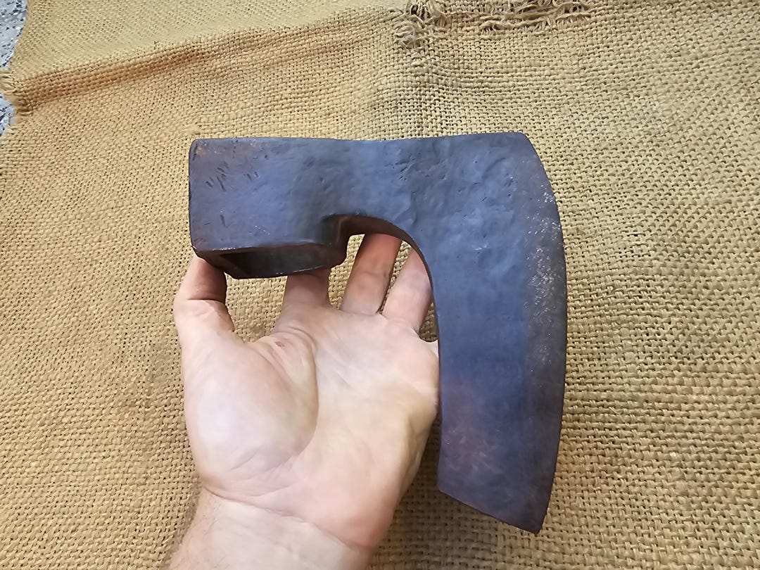 Large Antique Vinatge Bearded Axe Head Viking Bushcraft Felling ...