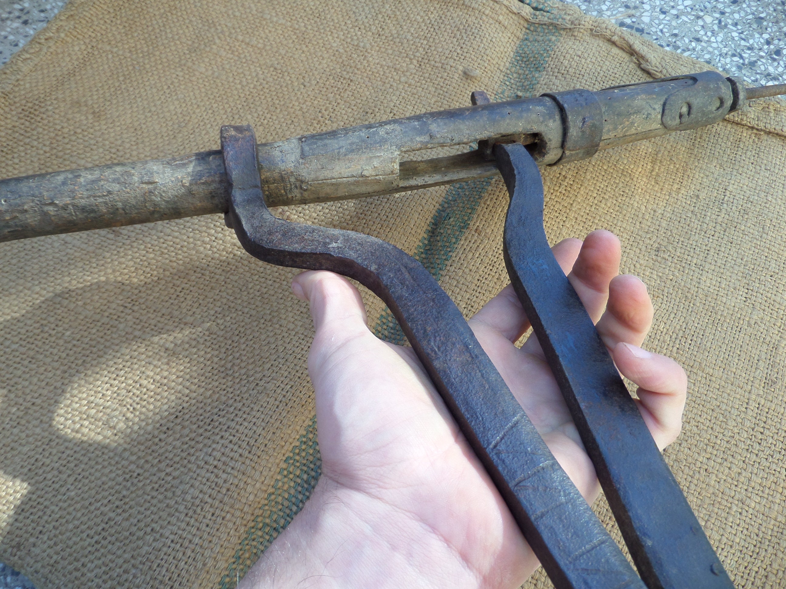 Scarce Huge Antique Hand Auger Drill Wheelwright's Reamer Wagon Hub ...