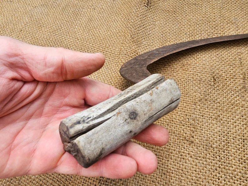 Antique Blacksmith Hand Forged Sickle Wrought Iron Vintage - Etsy