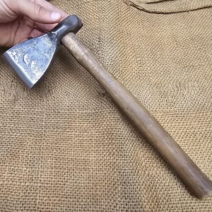 Small Mini Antique Hand Forged Axe Hatchet Bushcraft Camping Forest ...