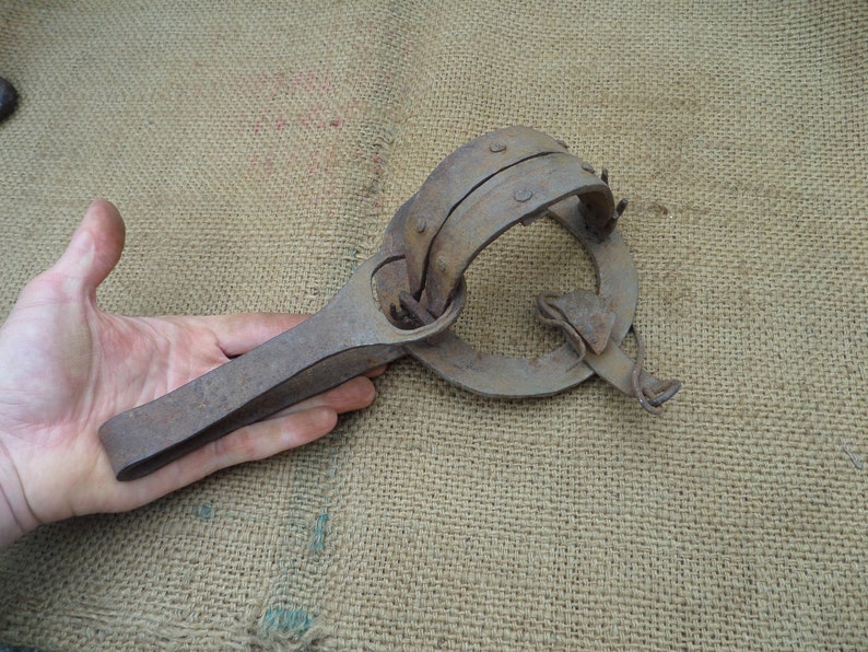 Antique Vintage Animal Trap Wrought Iron Blacksmith Hand Forged - Etsy