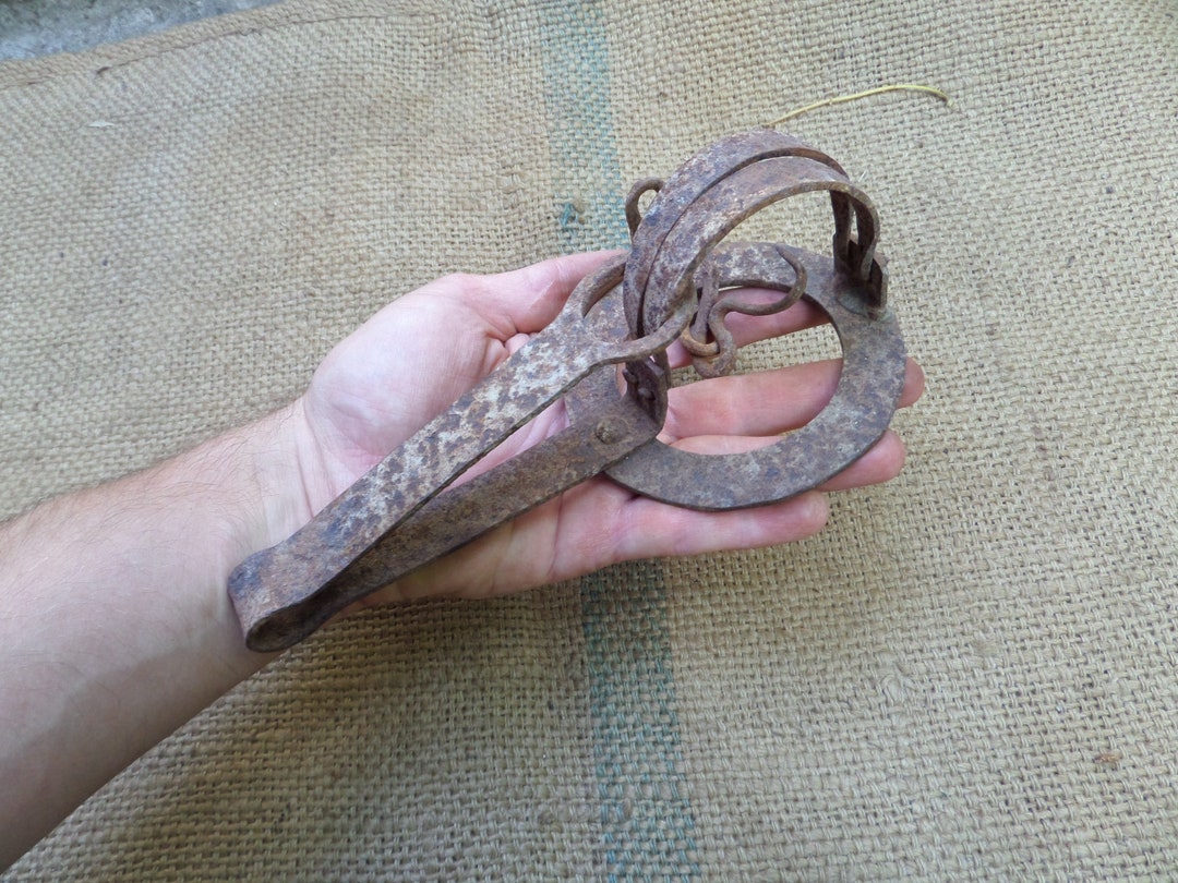 Small Antique Vintage Rat Mouse Mice Animal Trap Blacksmith Hand Forged ...