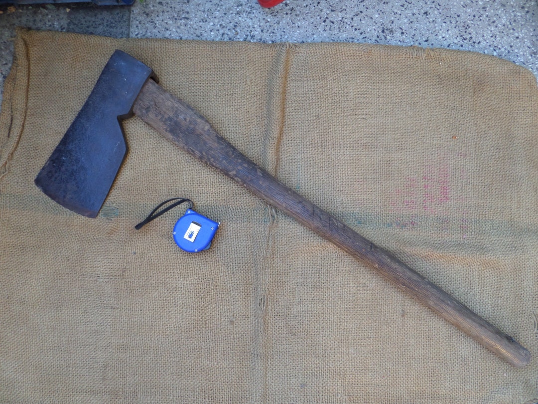 9 Lb! Giant Enormous Antique German Axe Felling Logging Forest Hatchet ...