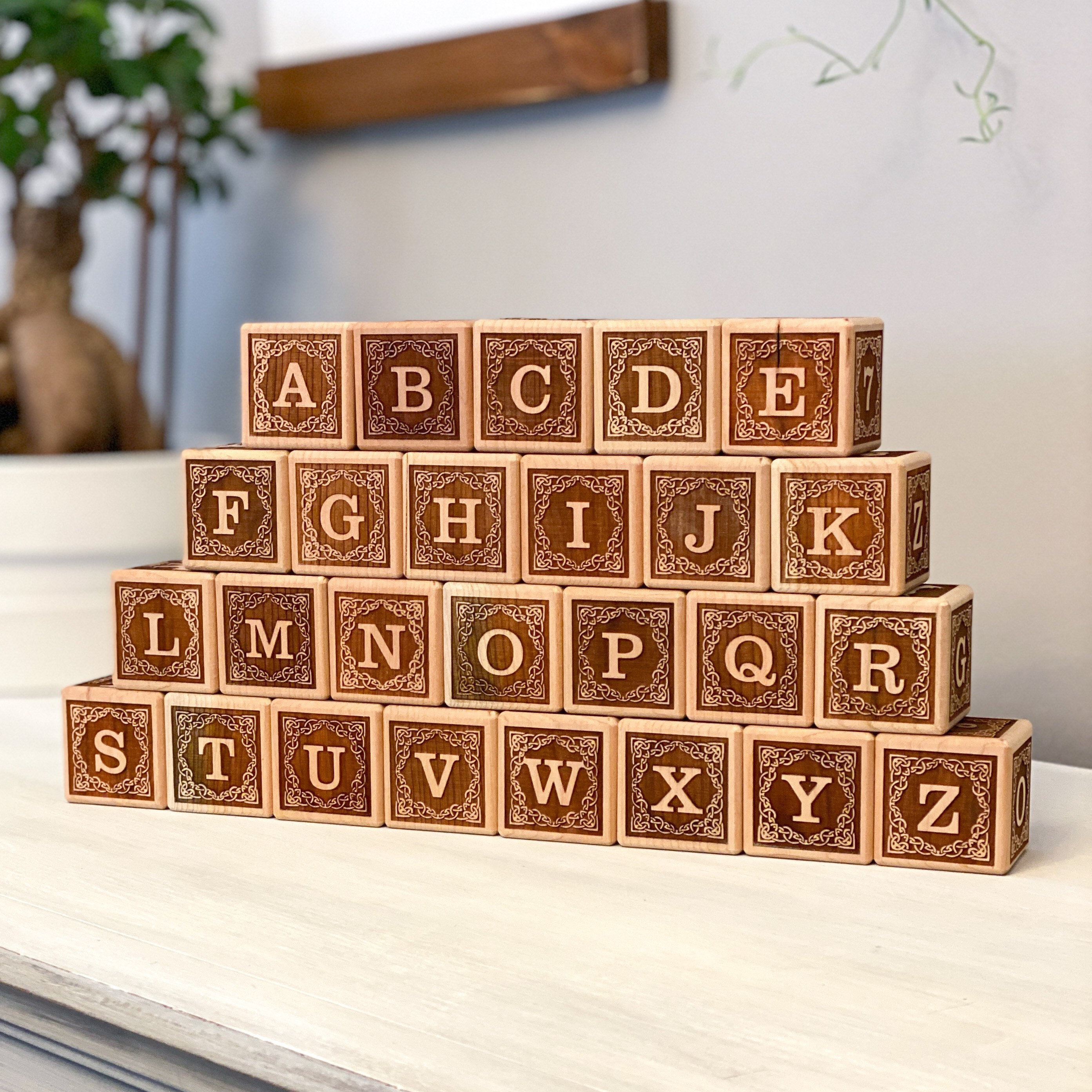 Animal and ABC Wooden Blocks 26 Alphabet Blocks Wooden | Etsy Canada
