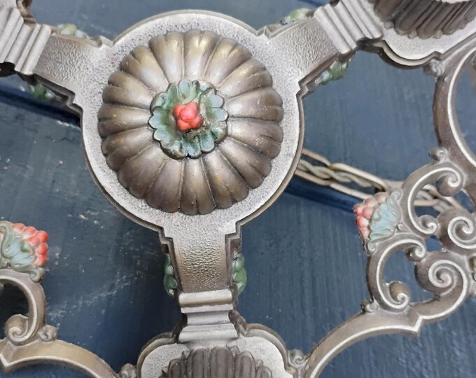 Antique Riddle Company Cast Metal 3 Bulb Light Fixture - Etsy