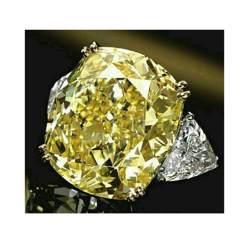 Canary Diamond Ring - Etsy