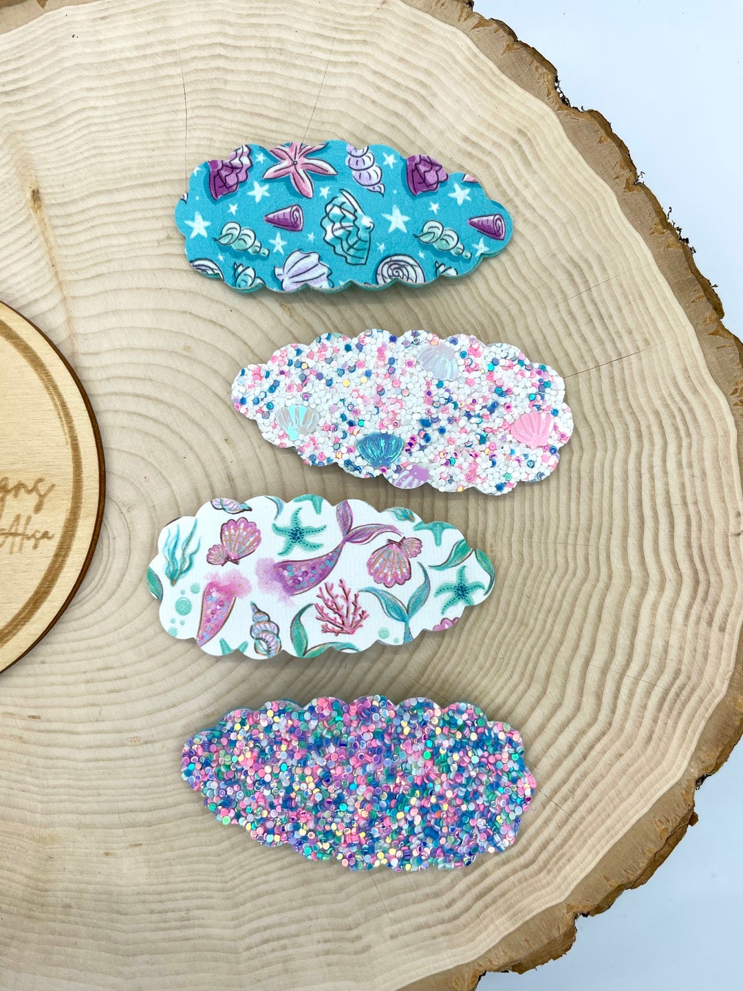 Mermaid Seashells Hair Clips Summer Beach Girls Birthday Party Snap ...