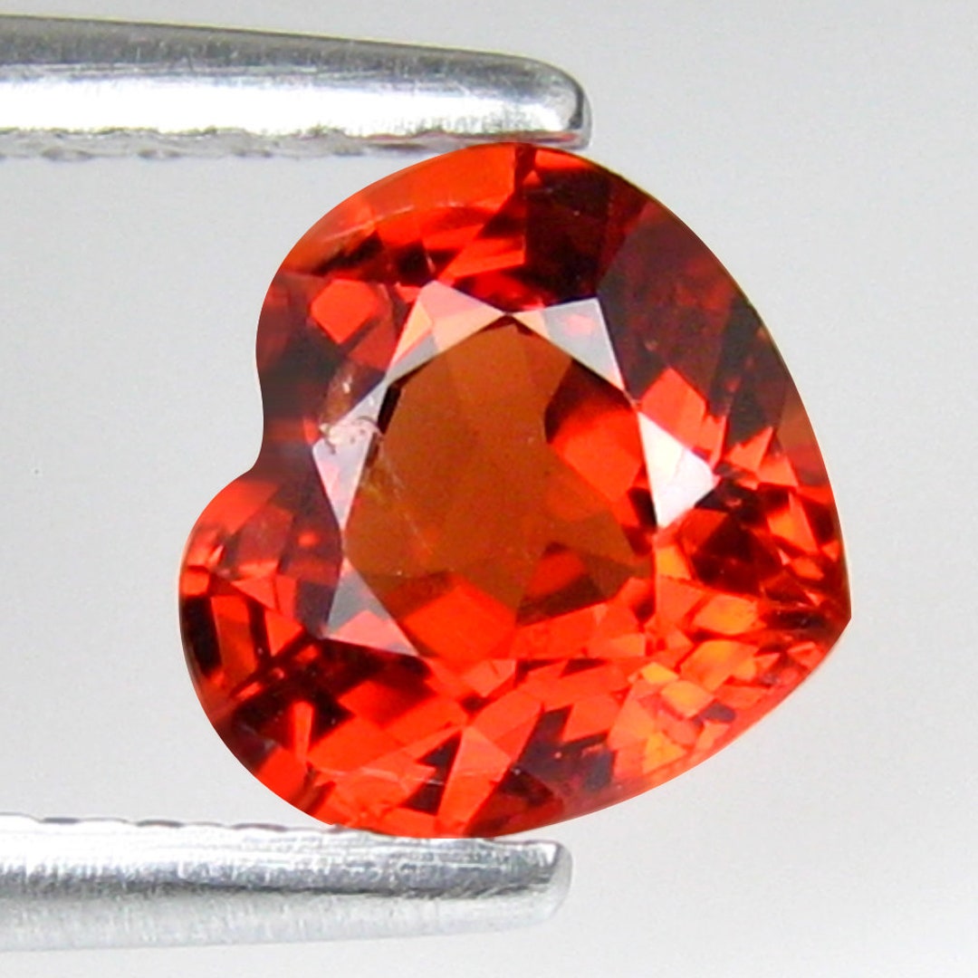 NATURAL RED SPINEL _ 0.86 Ct & 6x6x3.5 Mm _ Natural Red Orange Spinel ...