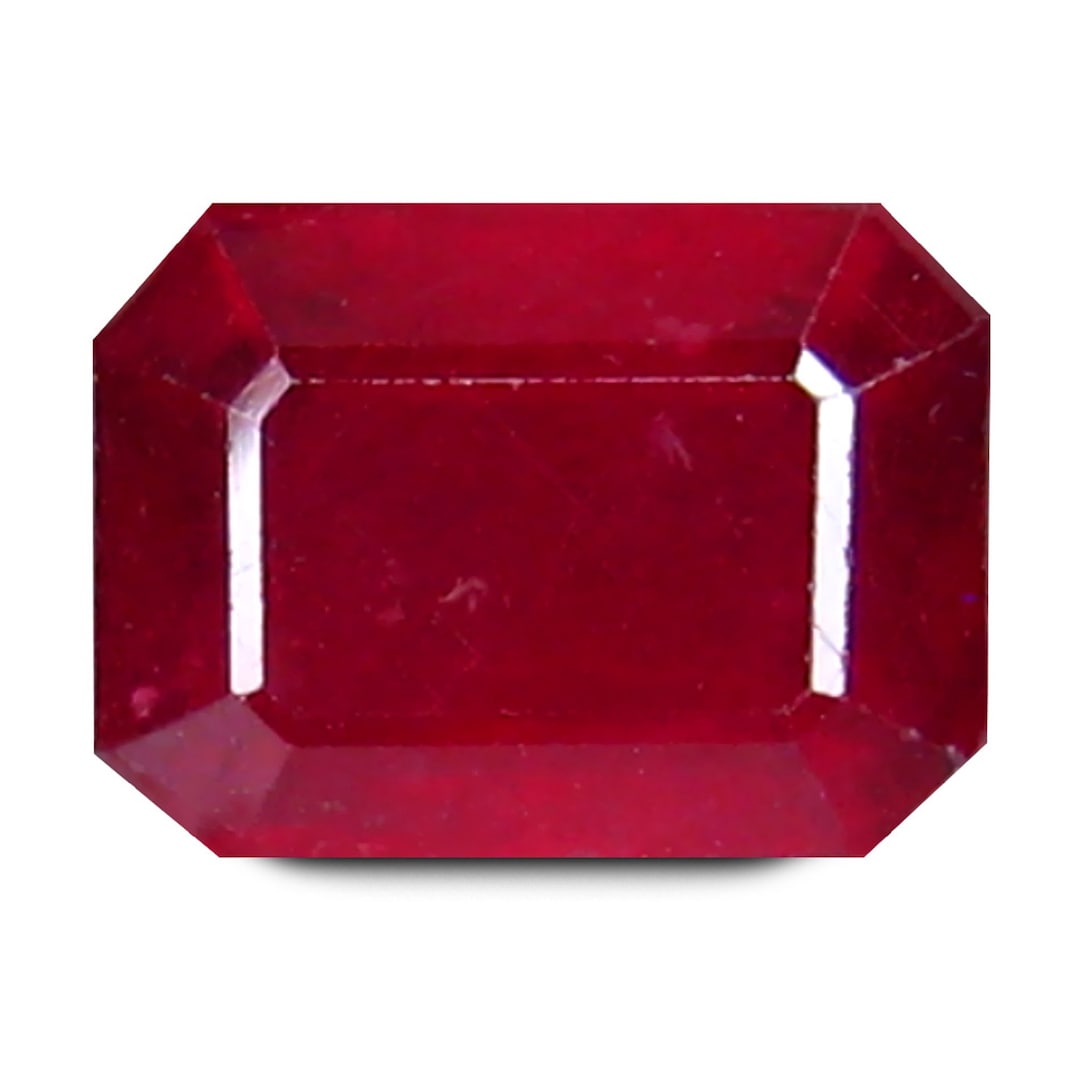 NATURAL RUBY OCTAGON Cut Gemstones! 2.450cts & 8x6x4.3 Mm - Red Pinkish ...