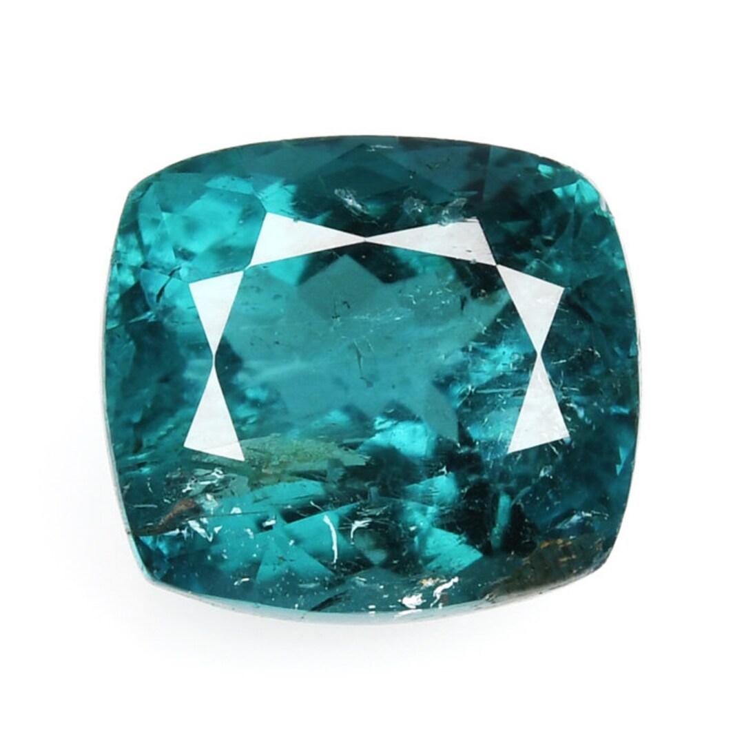 NATURAL INDICOLITE TOURMALINE GEMSTONE_ 3.200 Ct Rare Blue Indicolite ...