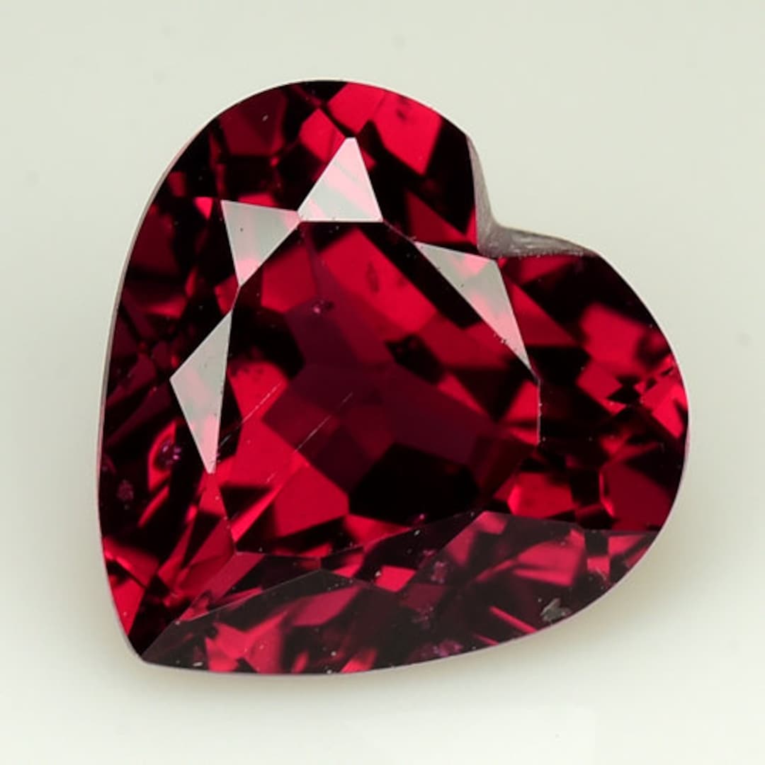 NATURAL RHODOLITE GARNET / 1.650 Cts & 7x7x4.5 Mm_ Red Pink Color ...