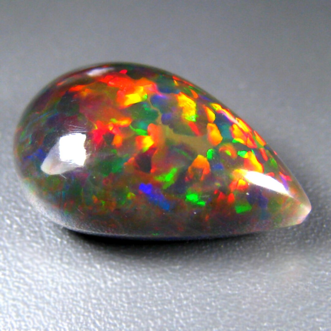 NATURAL OPAL LOOSE GEMSTONE_ 7.250 Cts & 18x12x8 Mm_ Rainbow Multi ...