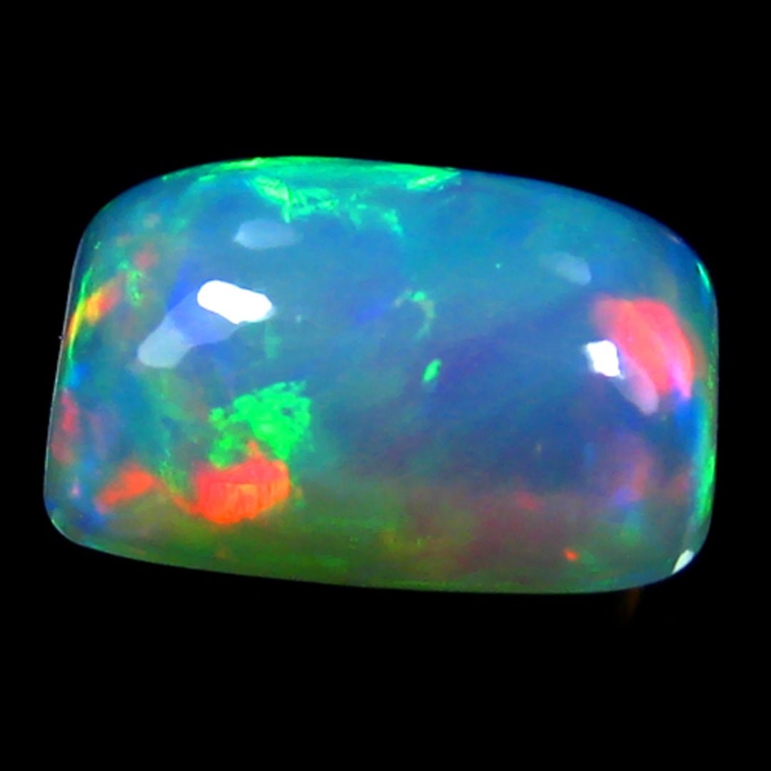NATURAL OPAL GEMSTONES 2.450cts Awesome Top Lustrous Red Green ...