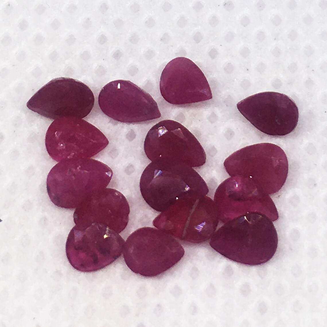 Natural Ruby Pear Cut 4mm Calibration Size Gemstones for - Etsy Canada
