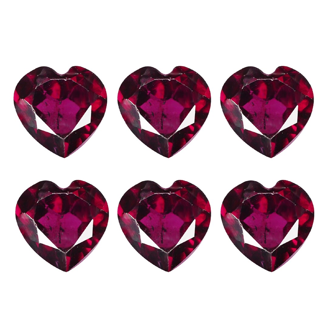 NATURAL RHODOLITE GARNET / 5.700 Cts & 6x6x4 Mm_ Purple Pink Natural ...