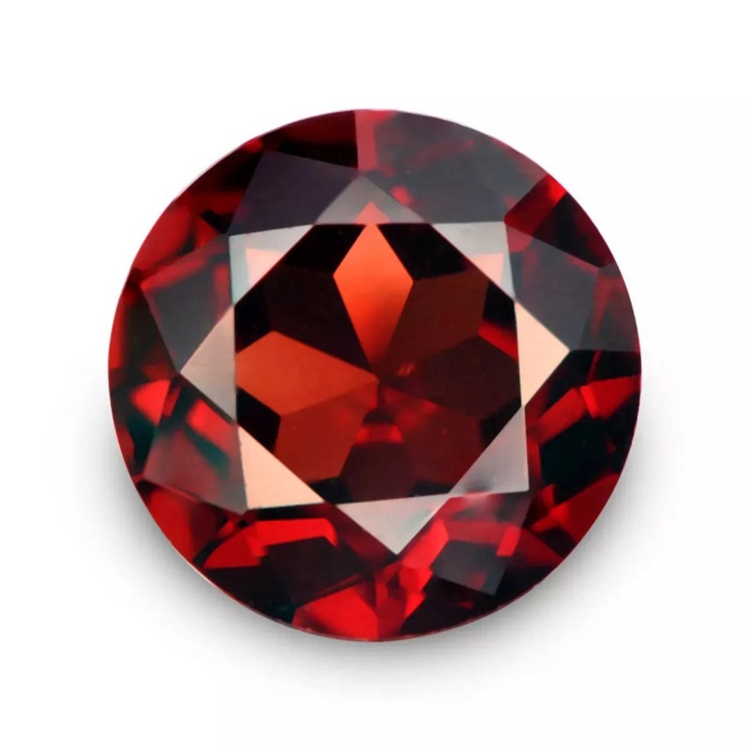 PYROPE NATURAL ALMANDINE GARNET_ 2.05 Ct & 8x8x5 Mm_ Natural Red Garnet ...
