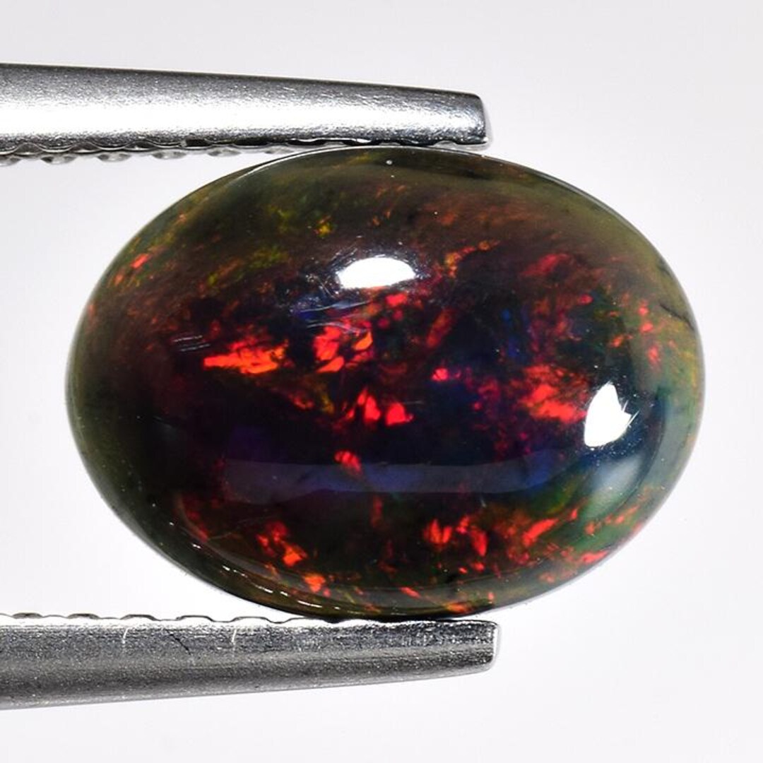 NATURAL OPAL LOOSE GEMSTONES_ 1.30 Ct & 10x7.5x4 Mm _ Blue Red Green ...