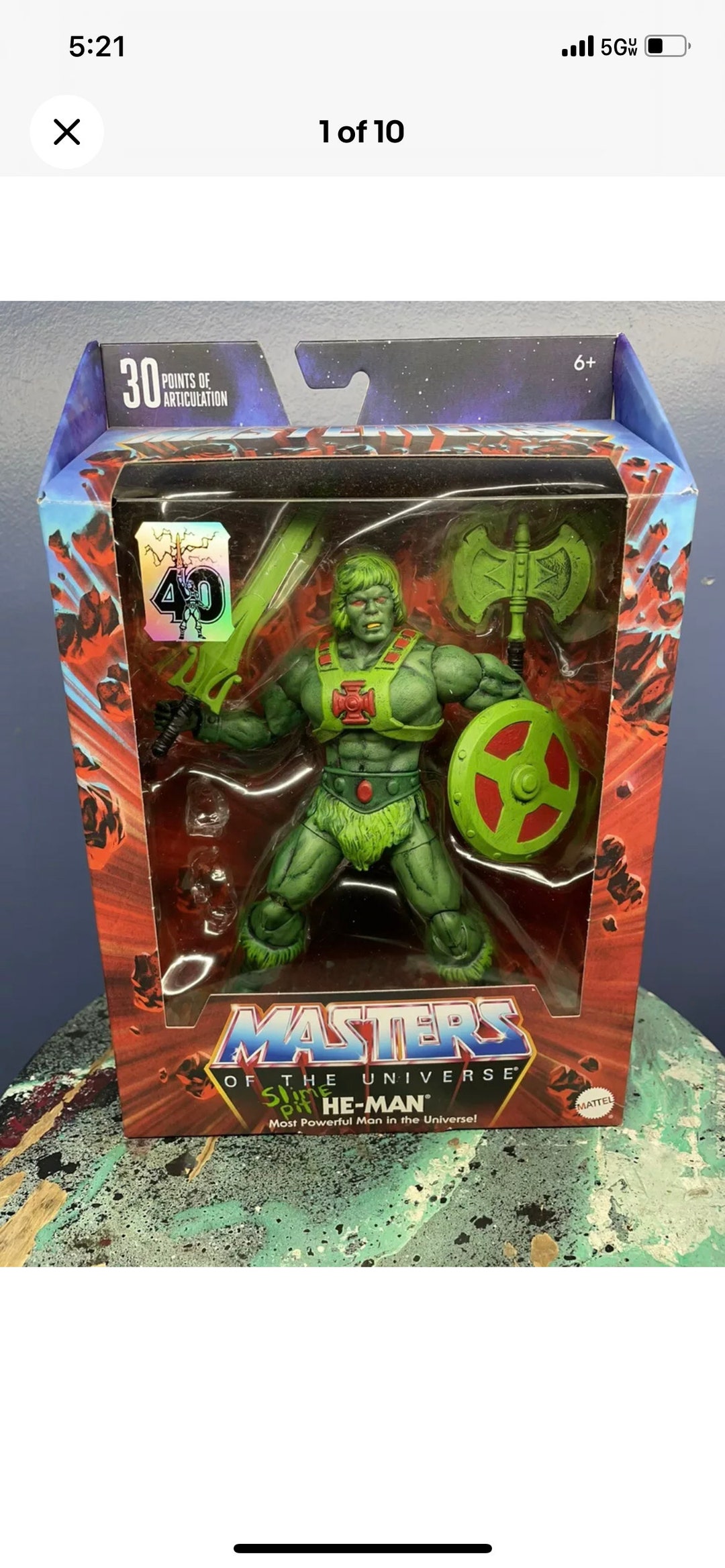 CUSTOM Masters of the Universe SLIME PIT He-man Masterverse 4 Motu 40th ...