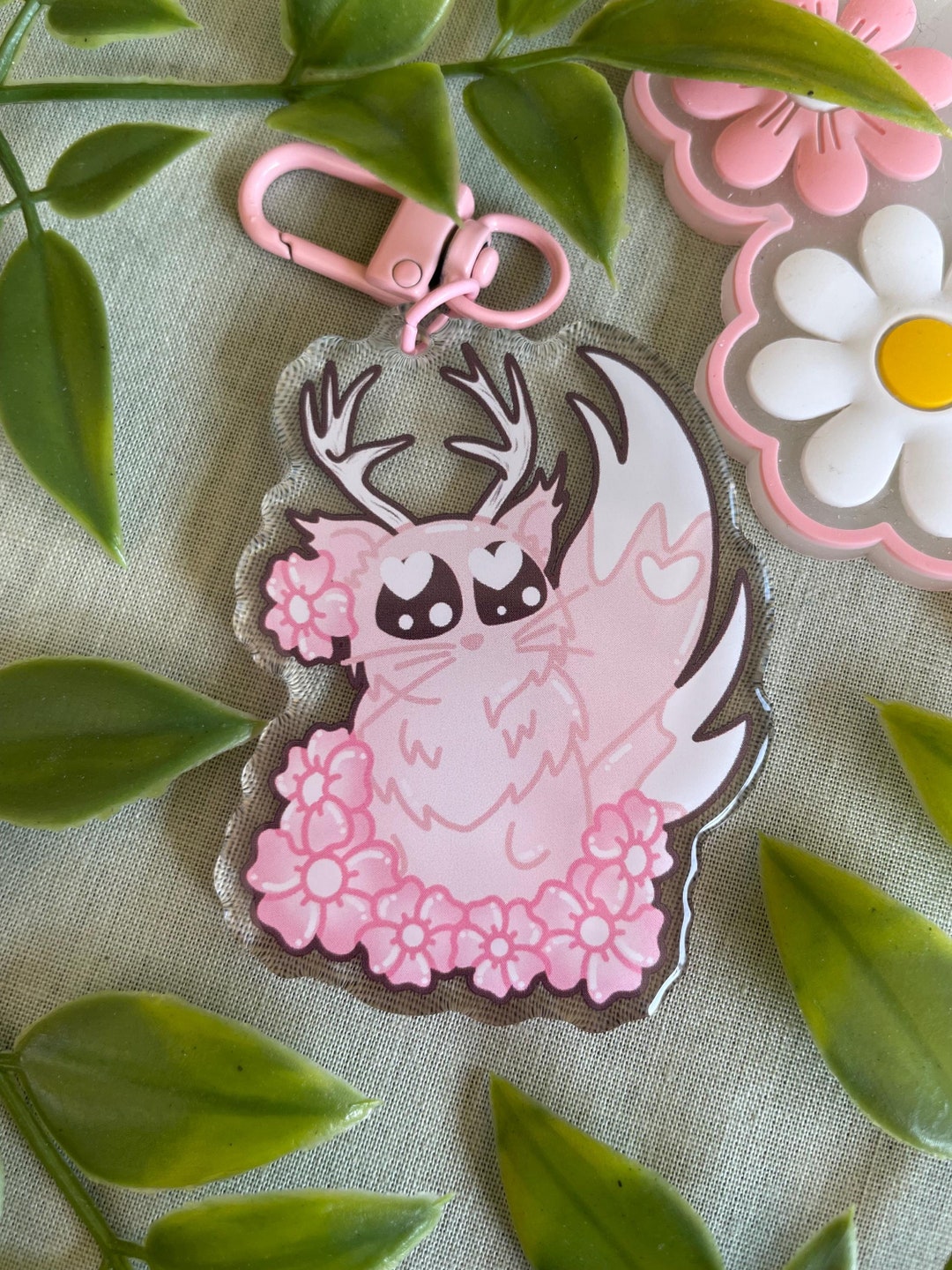 Fluffy Cryptid Acrylic Keychain Monster Cryptids - Etsy