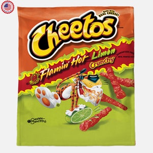 Cheese Themed Blanket - Cheetos Blanket, Cheetos Lover Gift, Unique ...