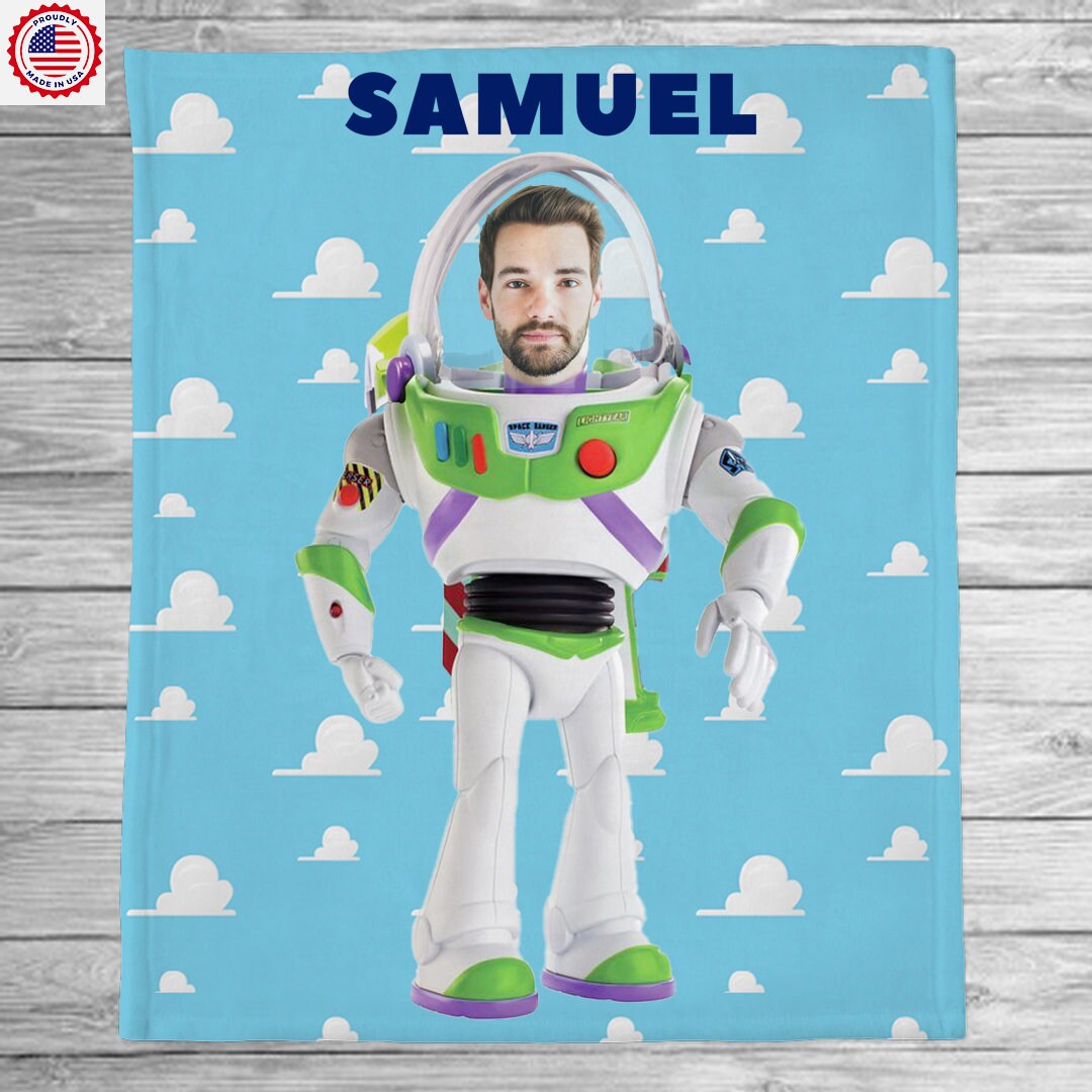 Personalized Buzz Lightyear Inspired Towel/ Photo Face Blanket,buzz ...