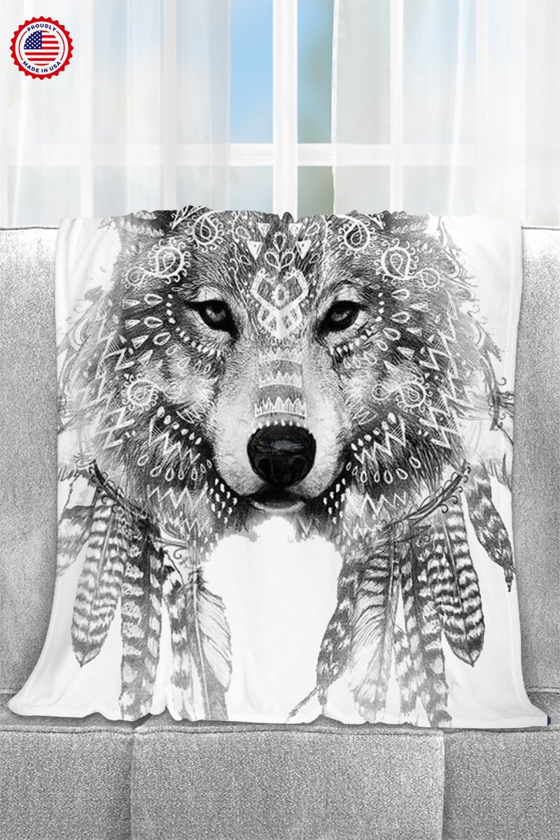 Wolves Throw Blanket, All Over Print, Wolf Lover Blanket, Fun Gift - Etsy