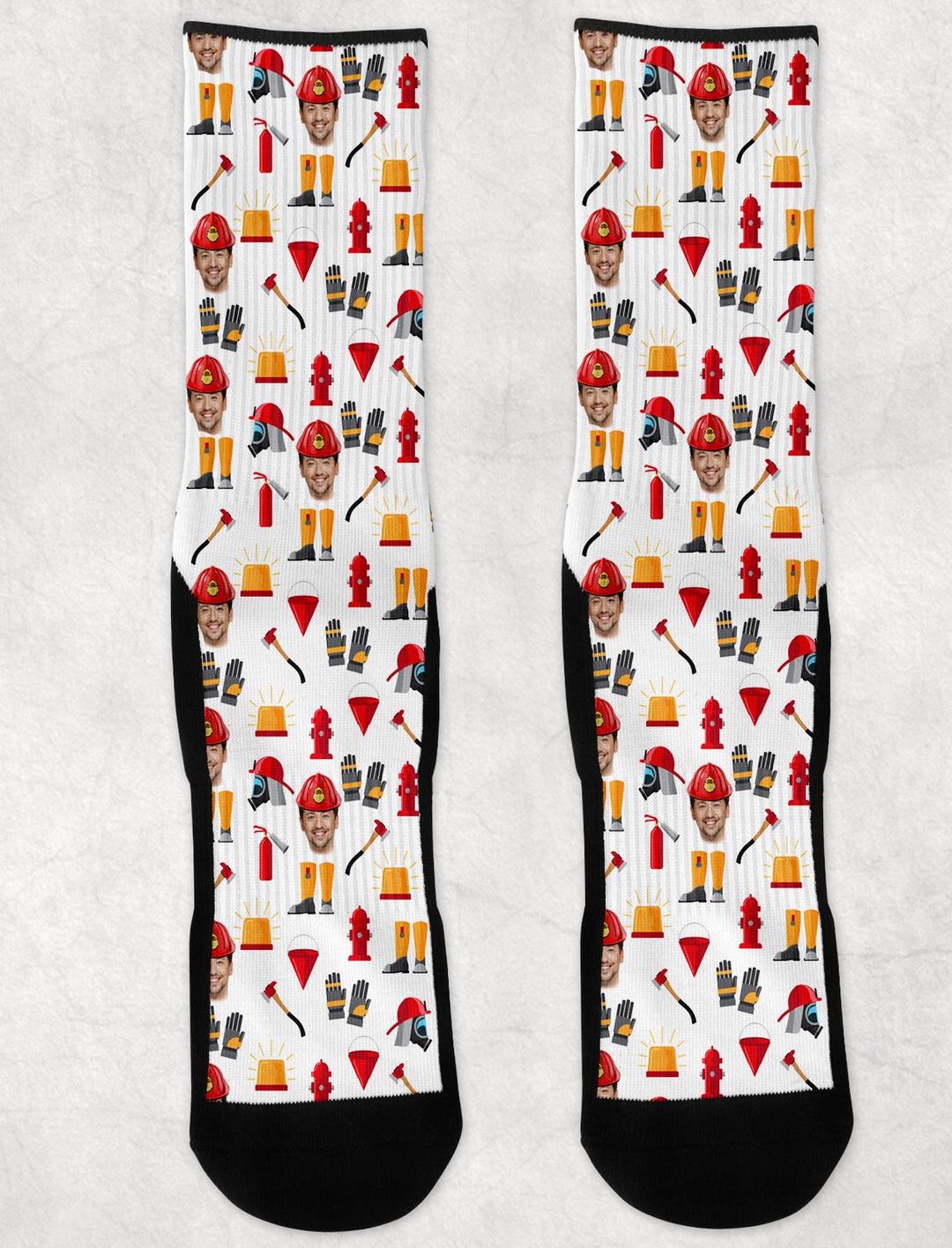 Firefighter Gifts, Fireman Thank You Gift, Custom Firefighters Socks ...