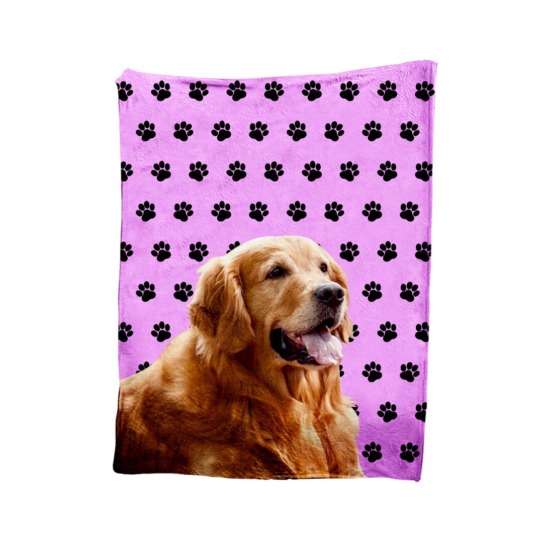 Your Dog on A Blanket,personalized Pet Photo Blanket,custom Dog Face ...
