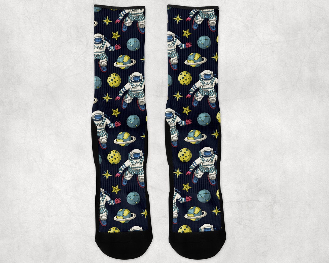 Astronauts in Space Socks, Space Socks,unique Gift, Fun and Cute Gift ...