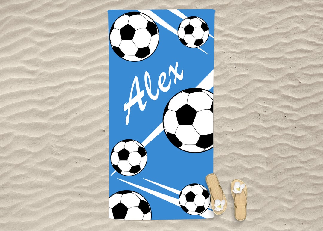 Personalized Soccer Beach Towel,soccer Team Favors,custom Name Soccer ...
