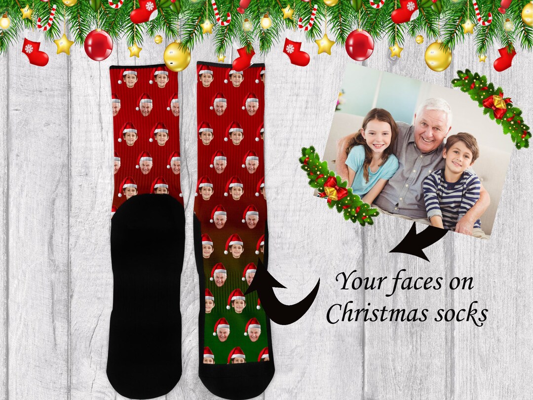 Personalized Christmas Socks Custom Christmas Socks for Men & Women ...