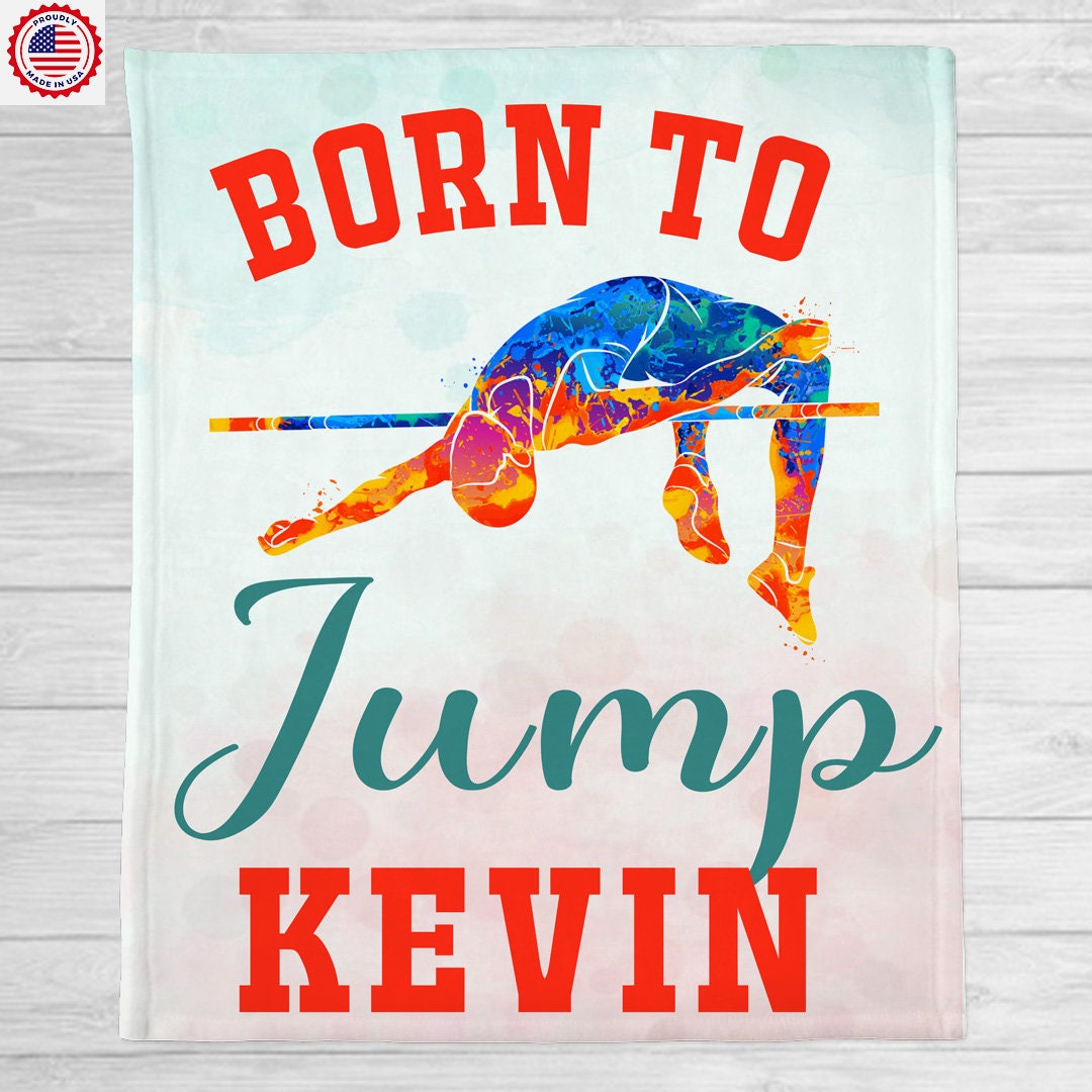 Personalized High Jump Blanket, Gift for High Jumper, Track and Field ...