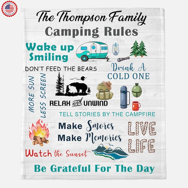 Camping Rules - Etsy