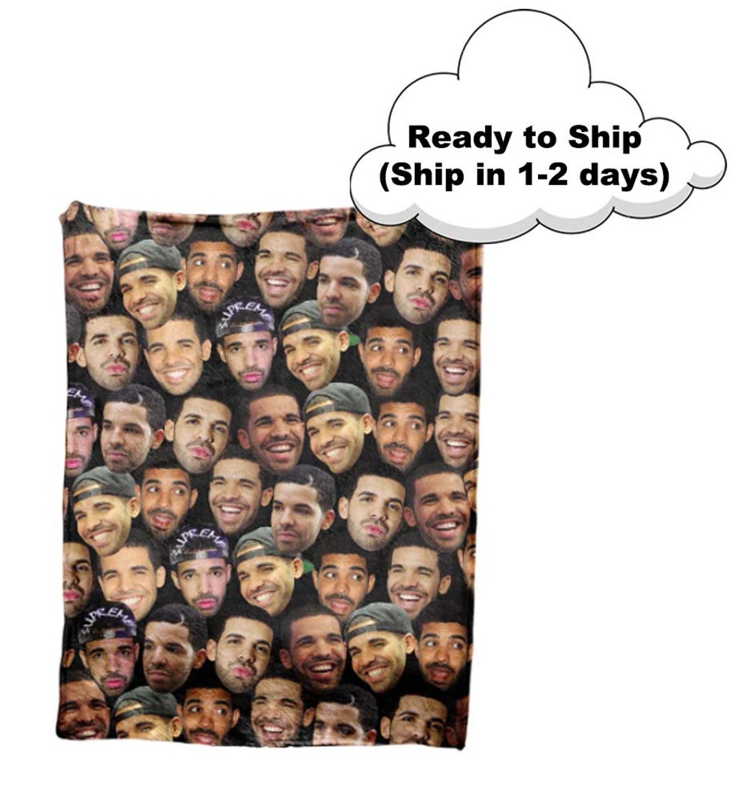 Drake Blanket, Fleece Throw Blanket, All Over Print, Drake Fans Blanket ...