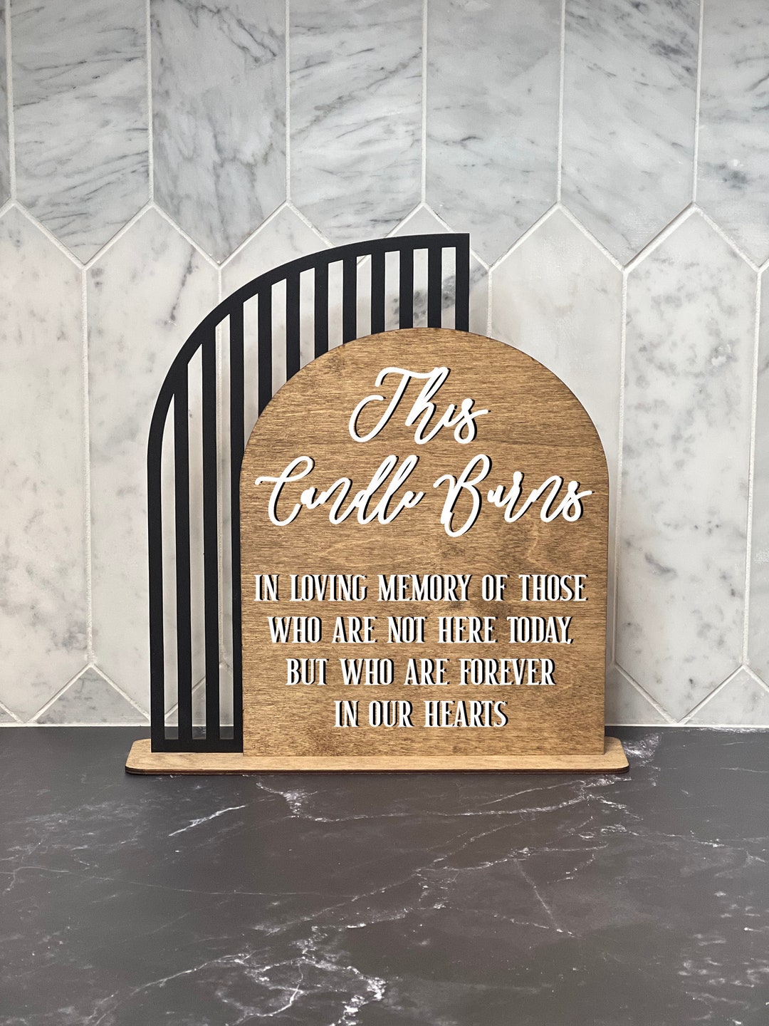 3D Wood Remembrance Sign | Wedding Cards Table Decor - Etsy