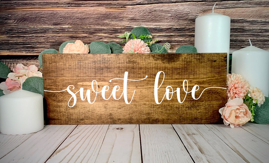 Sweet Love Sign | 3D Lettering | Wedding Table Decor Sign | Wedding ...