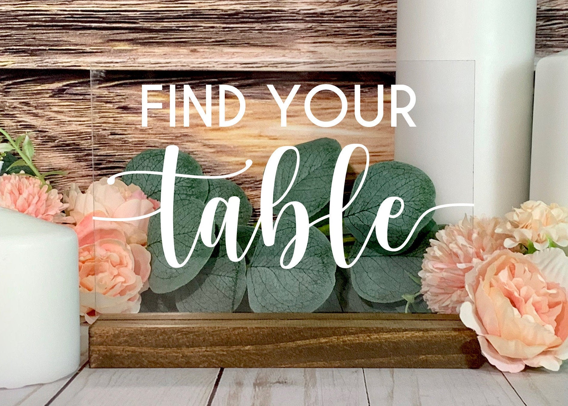 Find Your Table Sign Table Assignments Seating Chart | Etsy