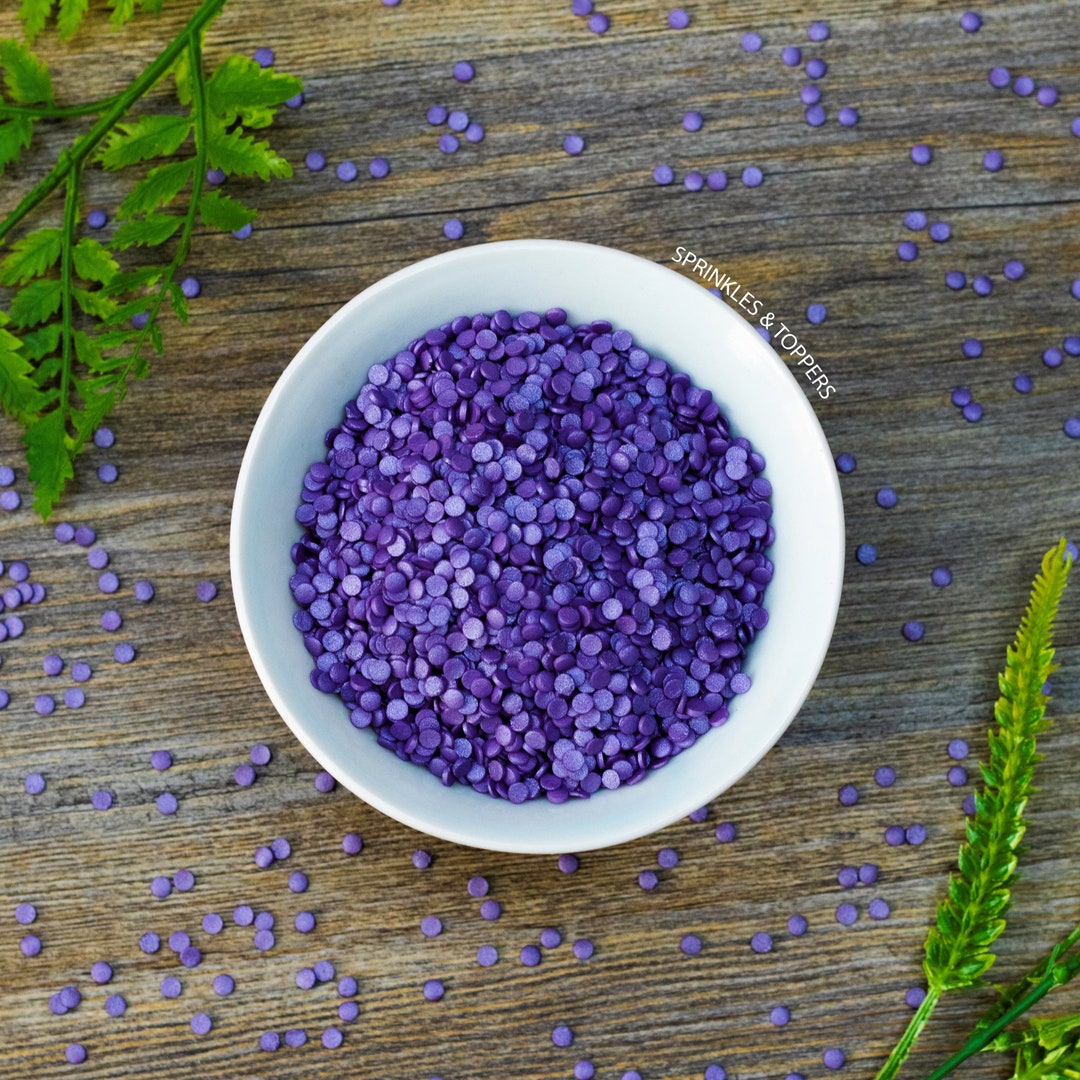 4mm Purple Glimmer Confetti Cupcake / Cake Decorations - Etsy