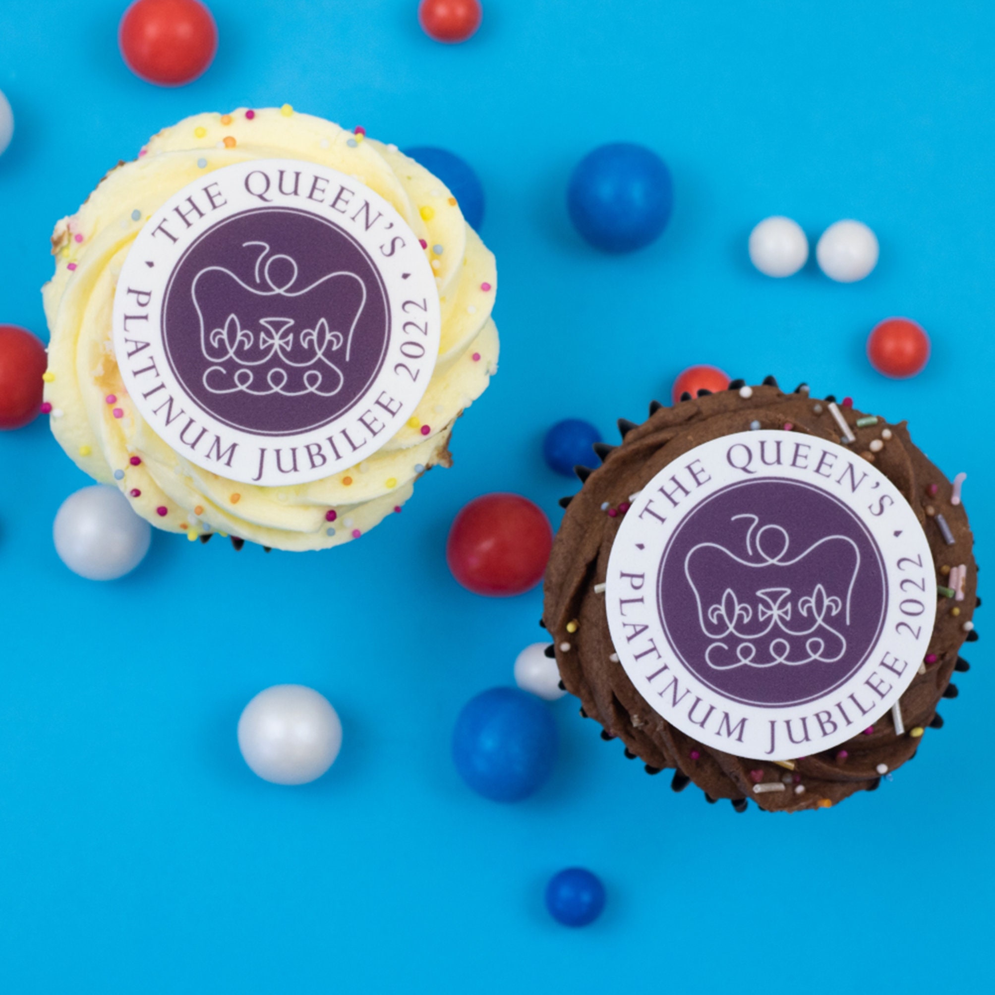 0002 The Queen's Platinum Jubilee 2022 8 Icing Sheet Cake Topper Paper ...