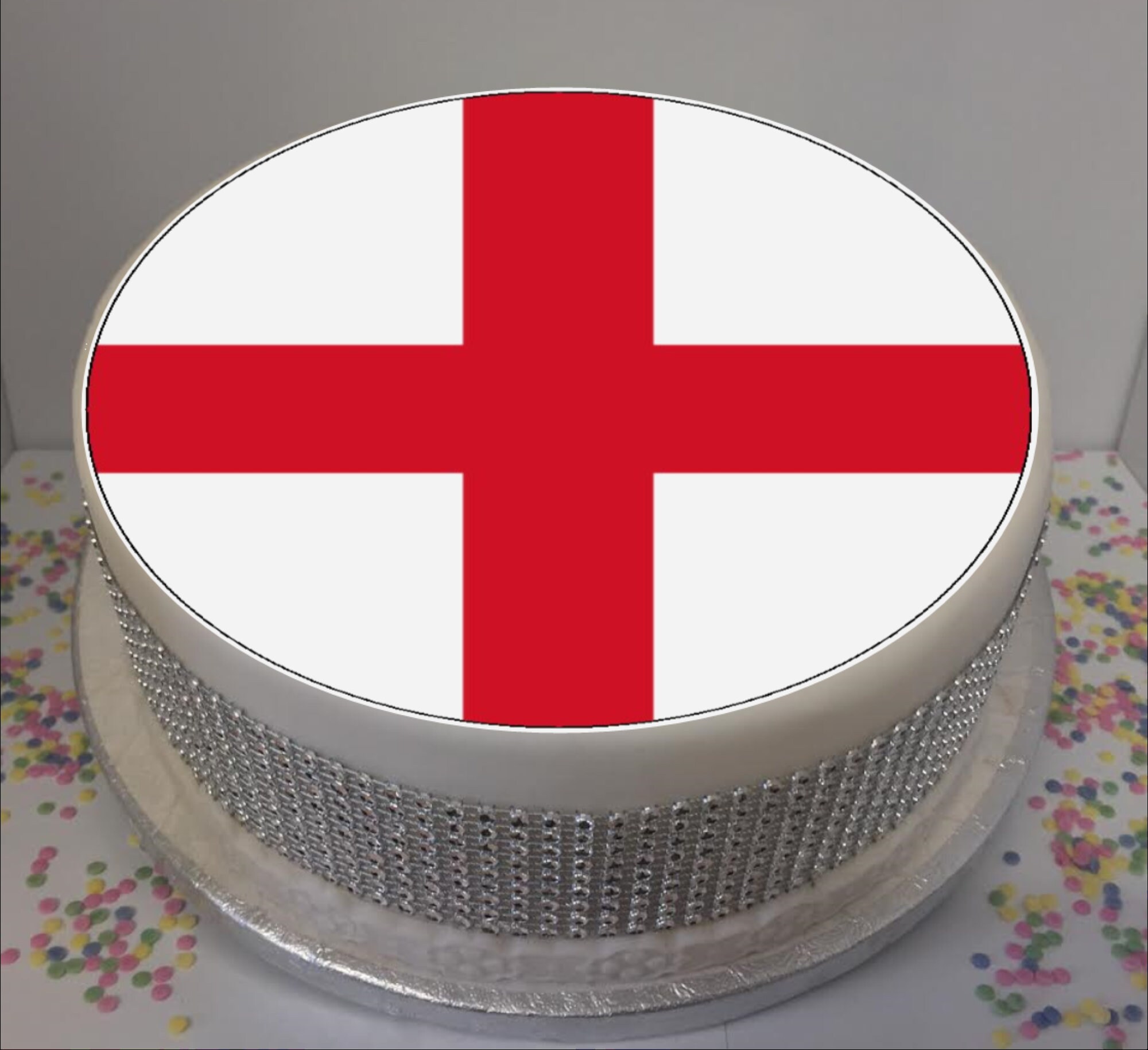 Flag of England 8 Icing Sheet Cake Topper | Etsy