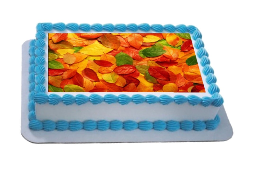 Autumn Leaves A4 Themed Icing Sheet - Etsy